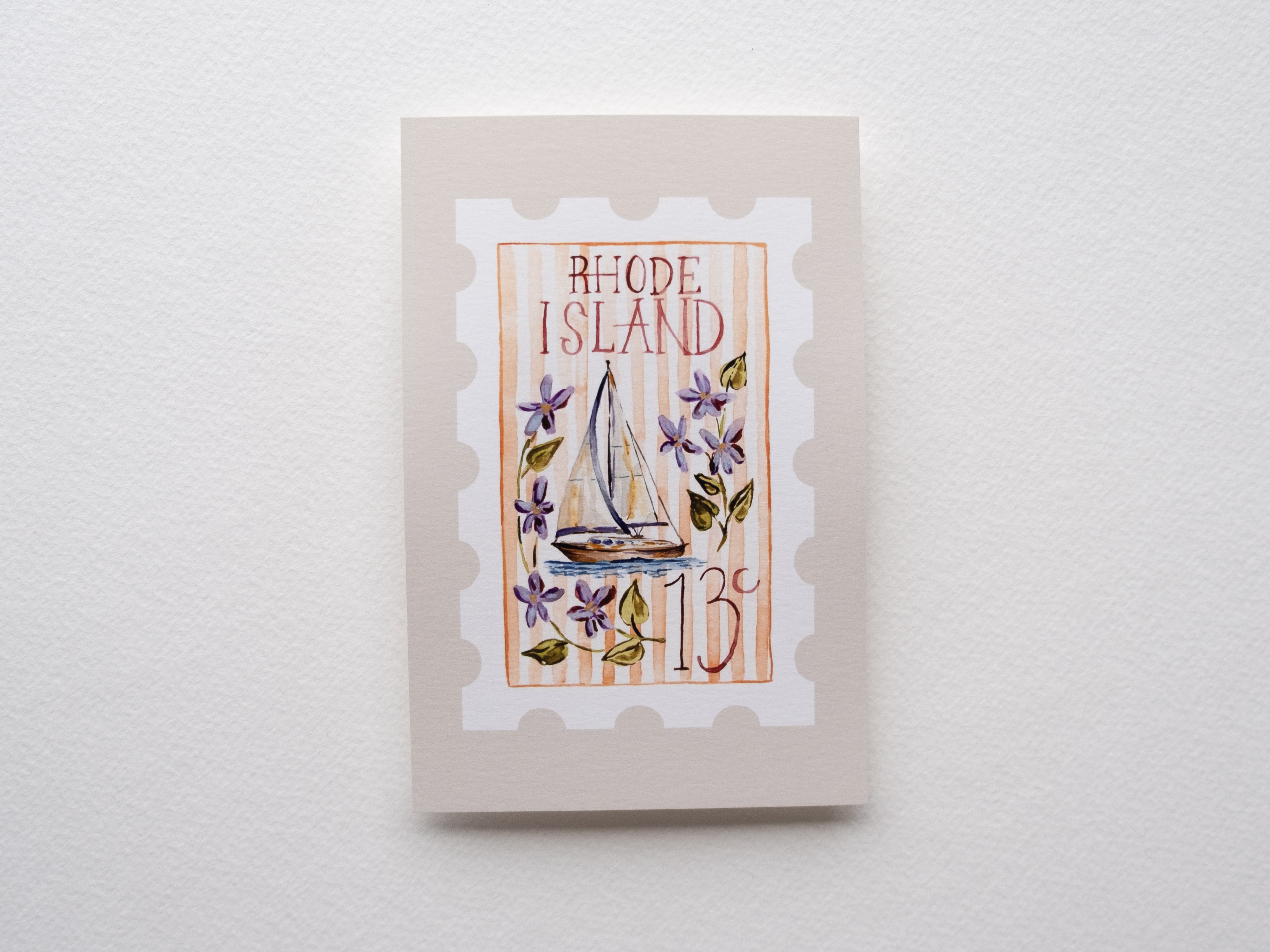 Rhode Island Stamp Print – Annalee Beck