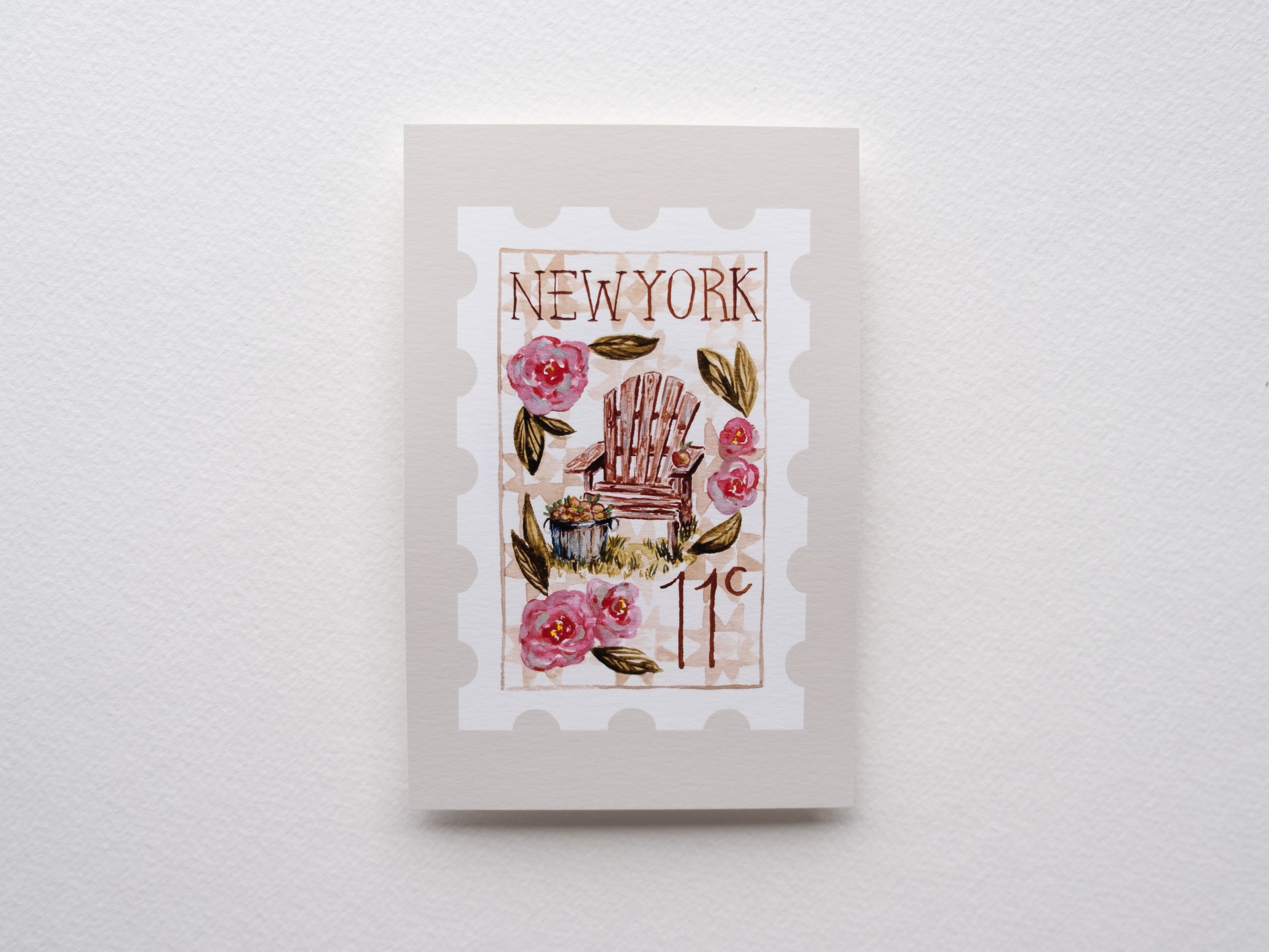New York Stamp Print – Annalee Beck