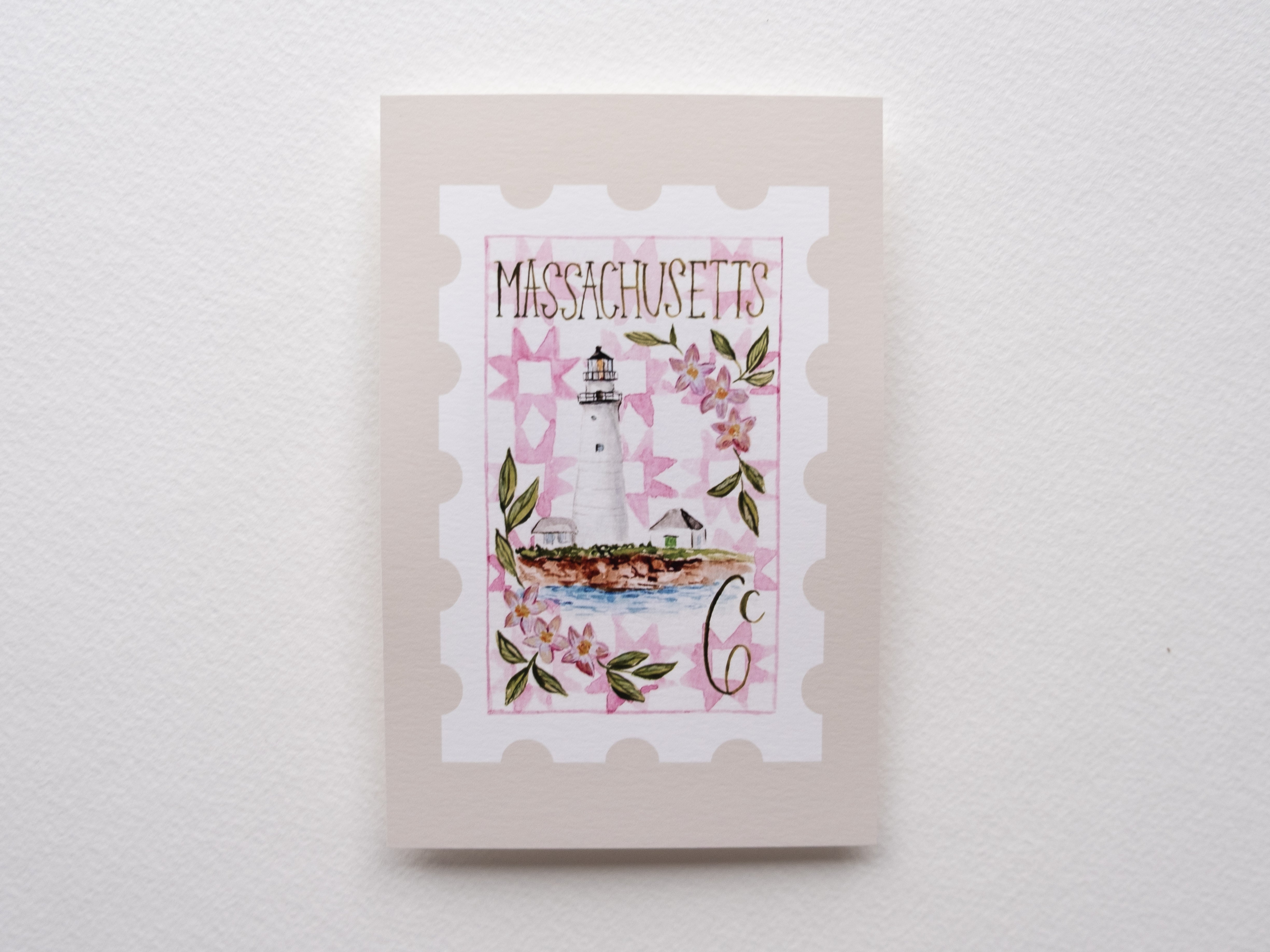 Massachusetts Stamp Print – Annalee Beck