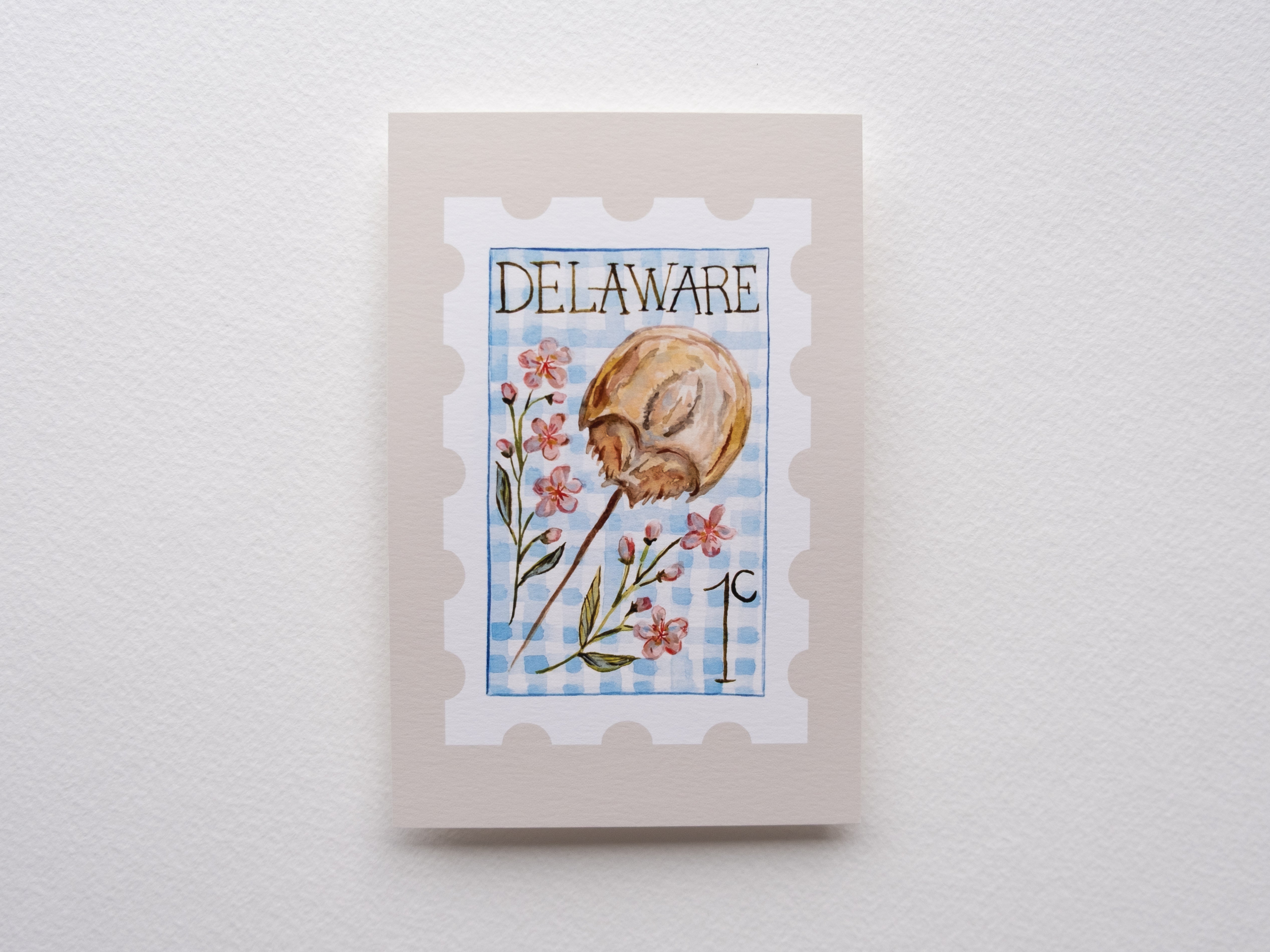 Delaware Stamp Print – Annalee Beck